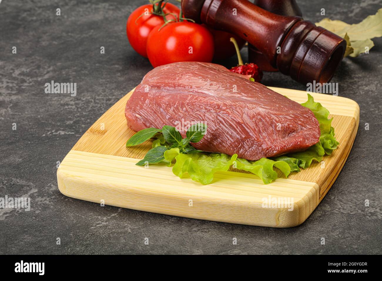 Raw beef meat piece for cooking Stock Photo - Alamy