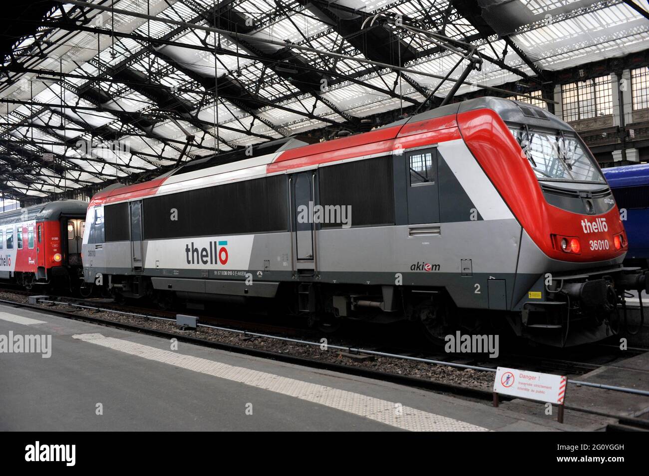 FRANCE. PARIS (75) THELLO TRAIN AT LYON TRAIN STATION Stock Photo - Alamy