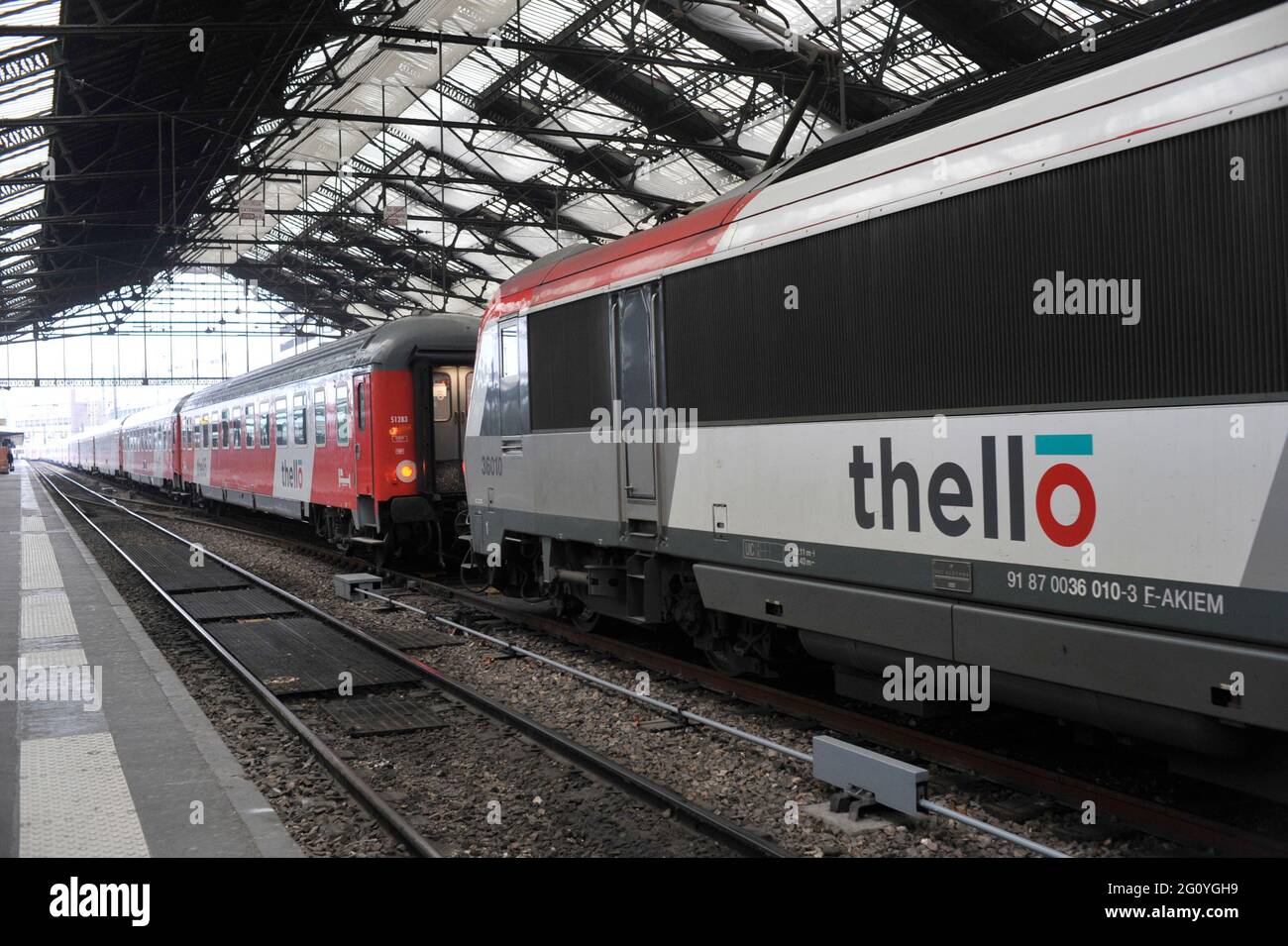 FRANCE. PARIS (75) THELLO TRAIN AT LYON TRAIN STATION Stock Photo - Alamy
