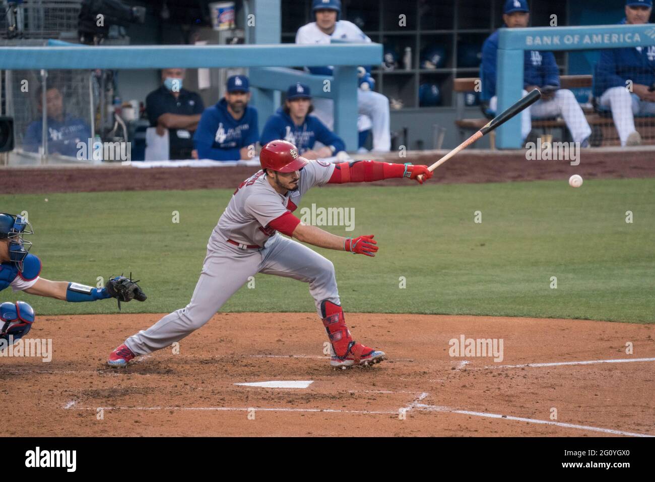 St. Louis Cardinals third baseman Nolan Arenado (28) bats during a MLB ...