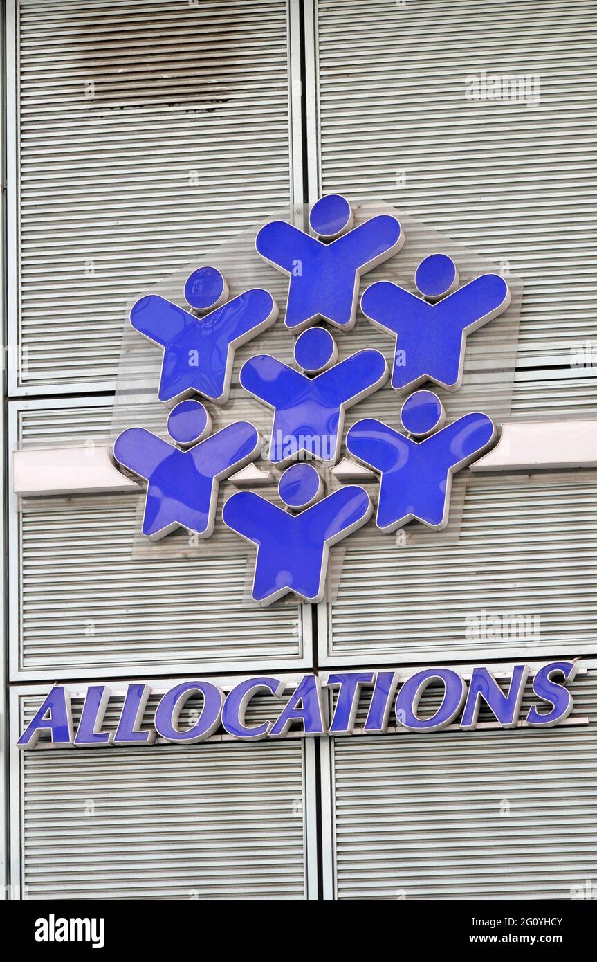 Caf building france hi-res stock photography and images - Alamy