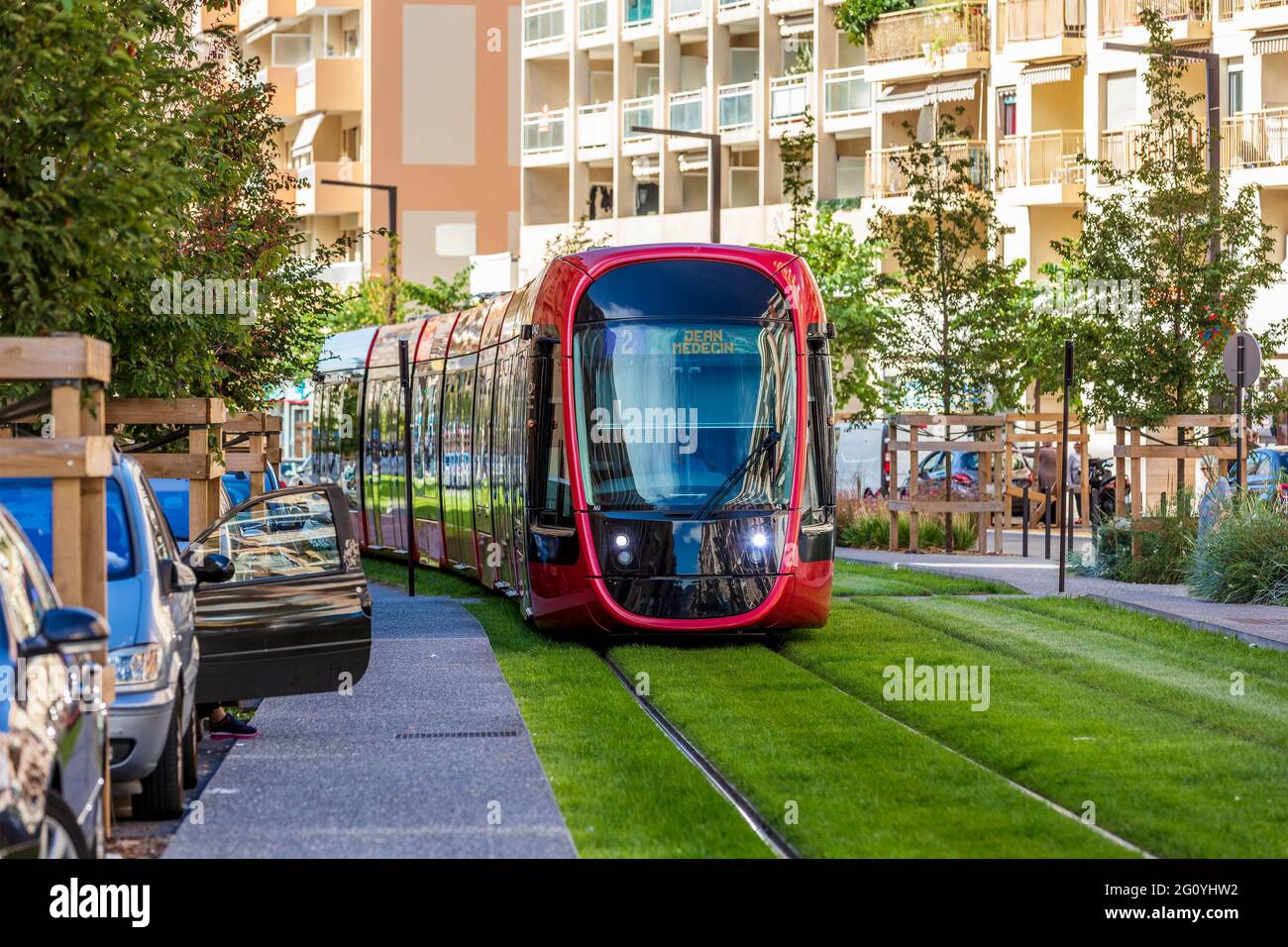 FRANCE, ALPES-MARITIMES (06) NICE, TRAMWAY LINE 2 Stock Photo - Alamy