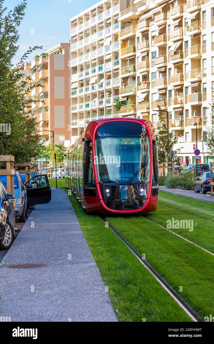 FRANCE, ALPES-MARITIMES (06) NICE, TRAMWAY LINE 2 Stock Photo - Alamy