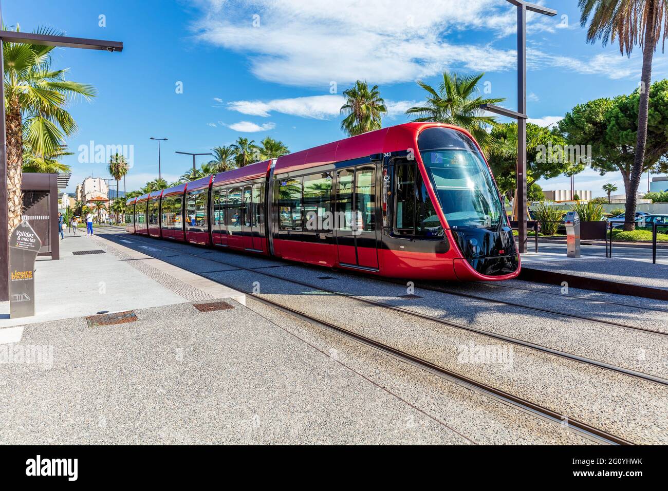 FRANCE, ALPES-MARITIMES (06) NICE, TRAMWAY LINE 2 Stock Photo - Alamy