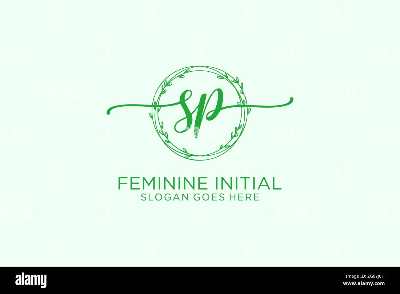 SP beauty monogram and elegant logo design handwriting logo of initial ...