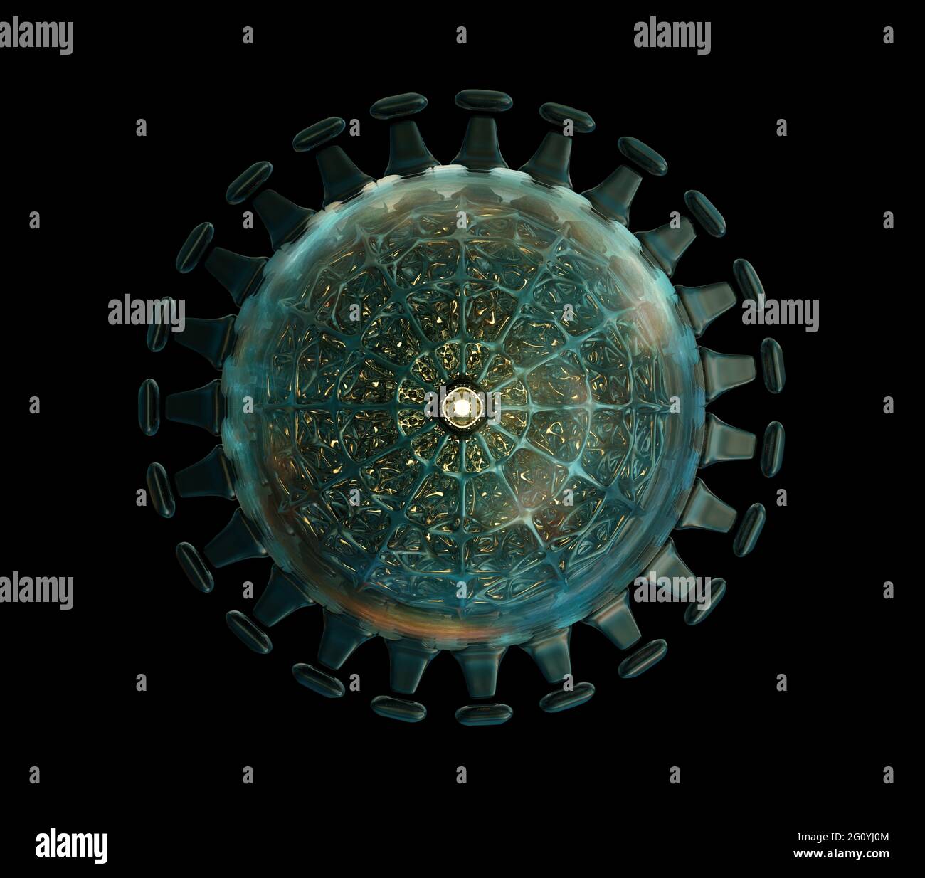 Sci-Fi Element Isolated On Black Background. Concept For Alien ...