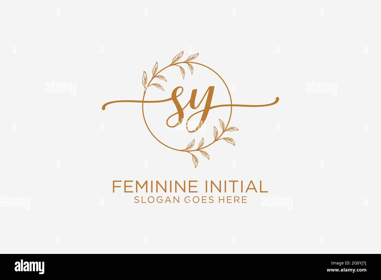 SY beauty monogram and elegant logo design handwriting logo of initial ...