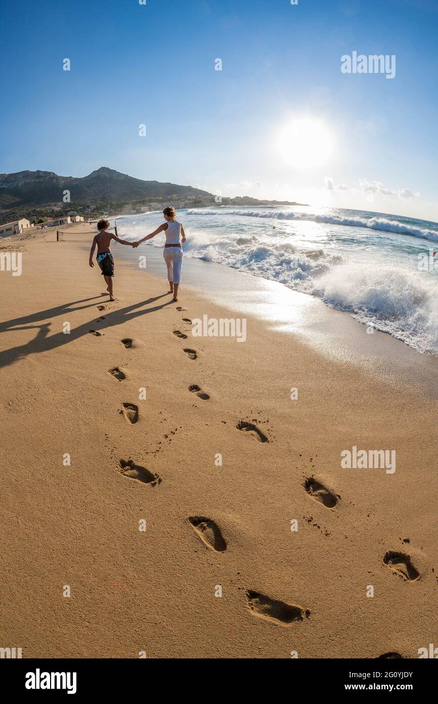 FRANCE, HAUTE CORSE (2B) BALAGNE REGION, AREGNO BEACH Stock Photo - Alamy