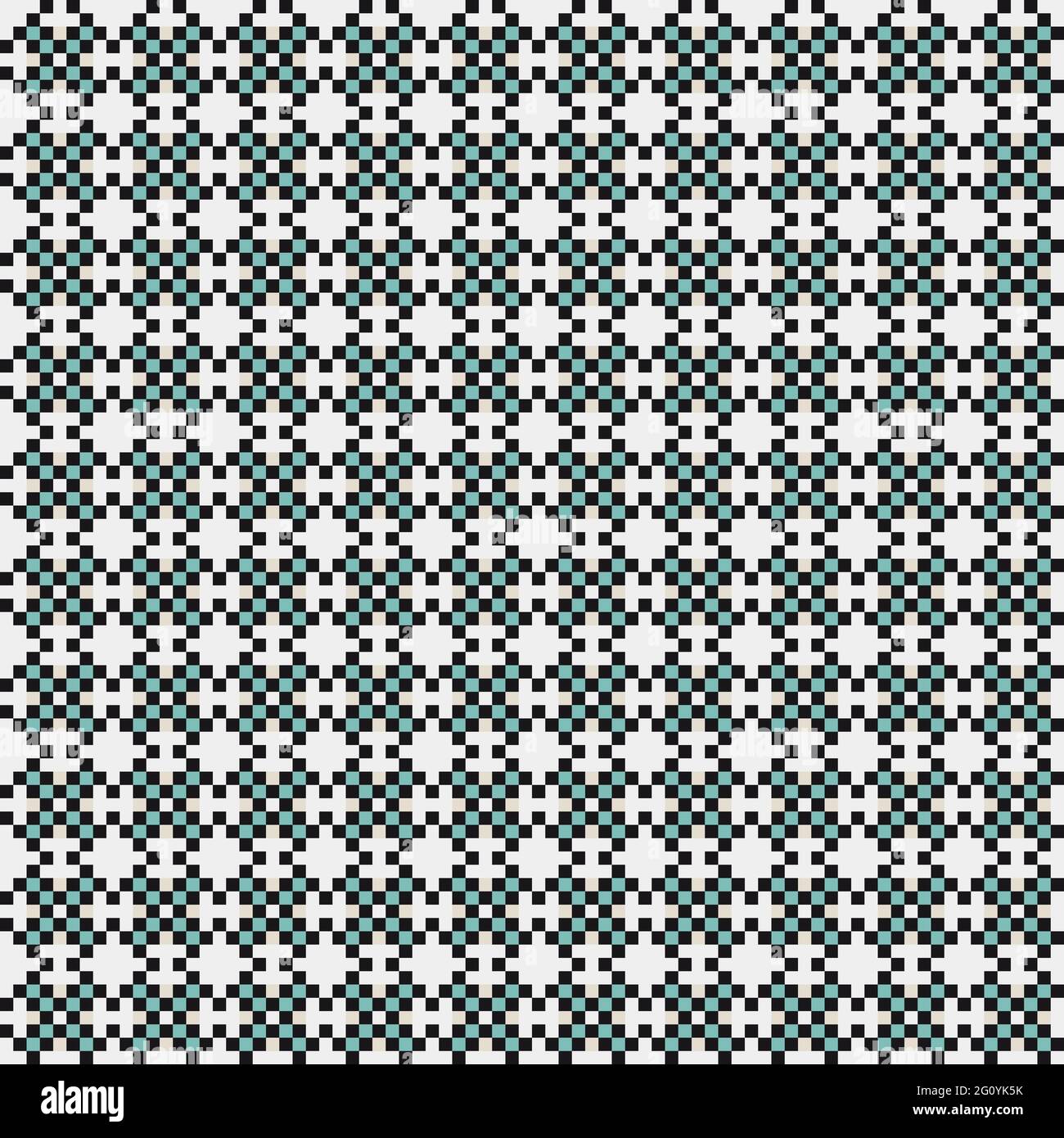Abstract Cross-Pattern Dotted generative computational art illustration ...