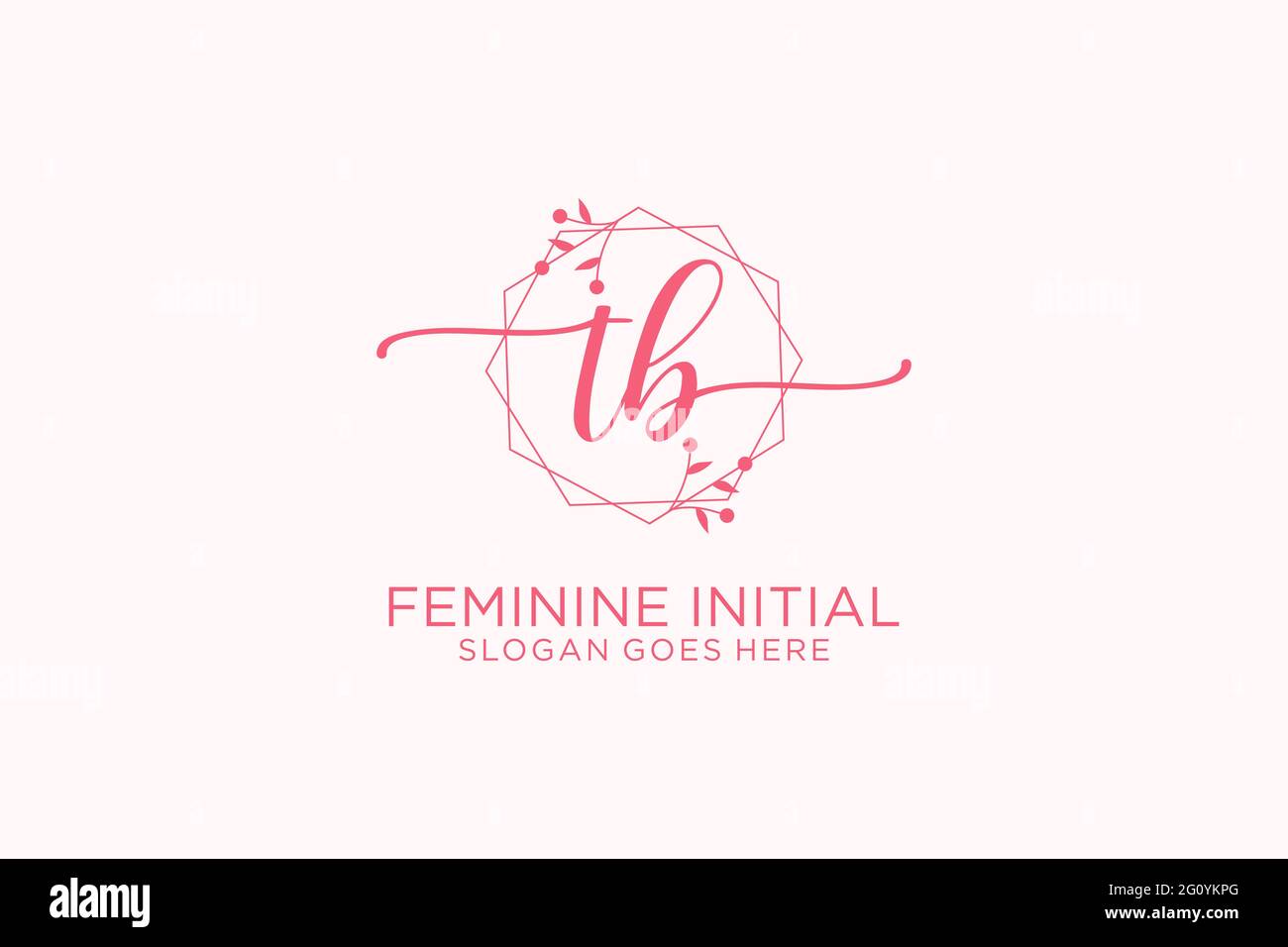 TB beauty monogram and elegant logo design handwriting logo of initial ...