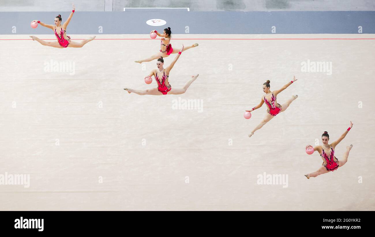 Dortmund, Germany. 04th June, 2021. Gymnastics: Rhythmic gymnastics ...
