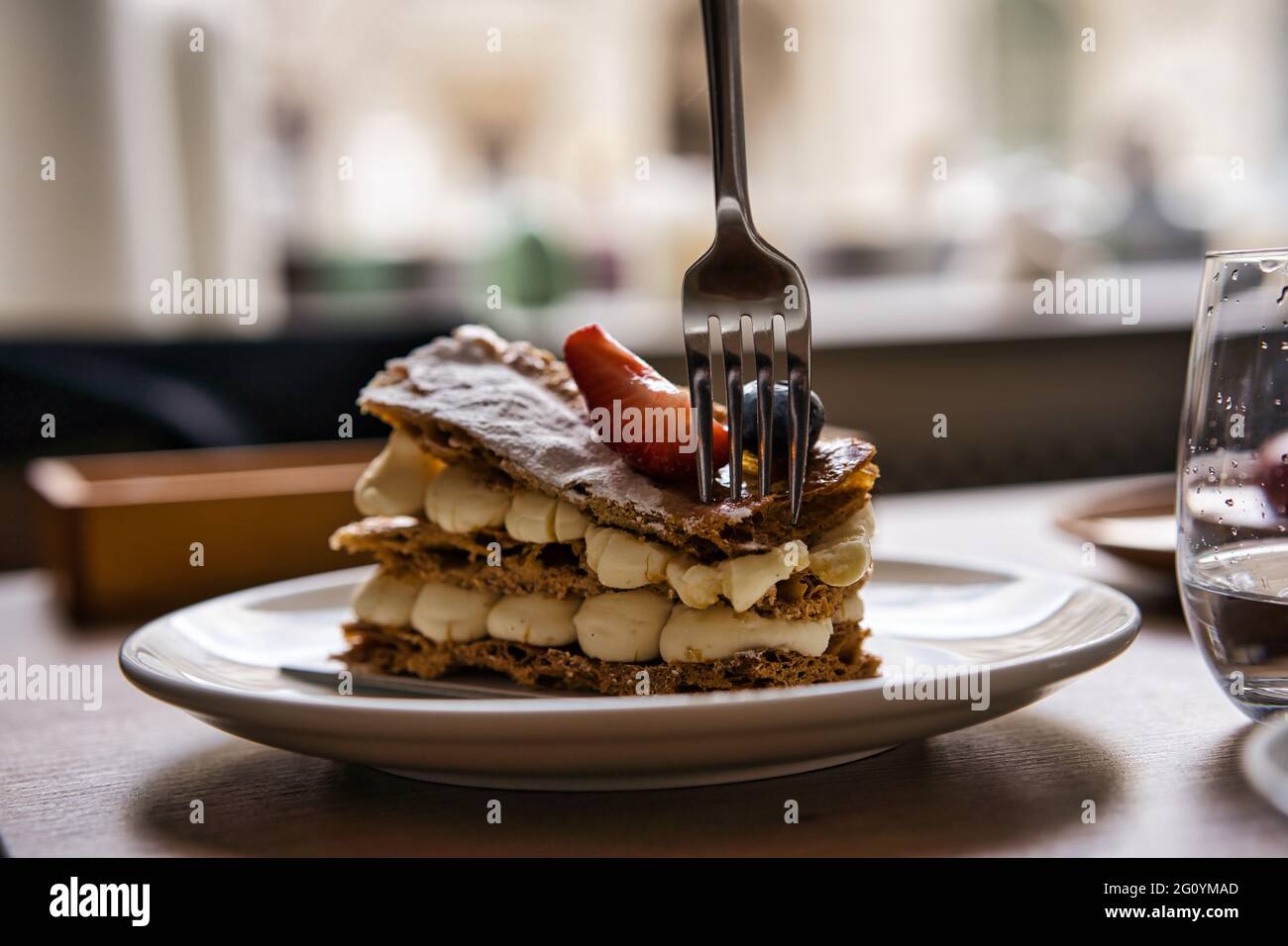Classic napoleon cake hi-res stock photography and images - Alamy