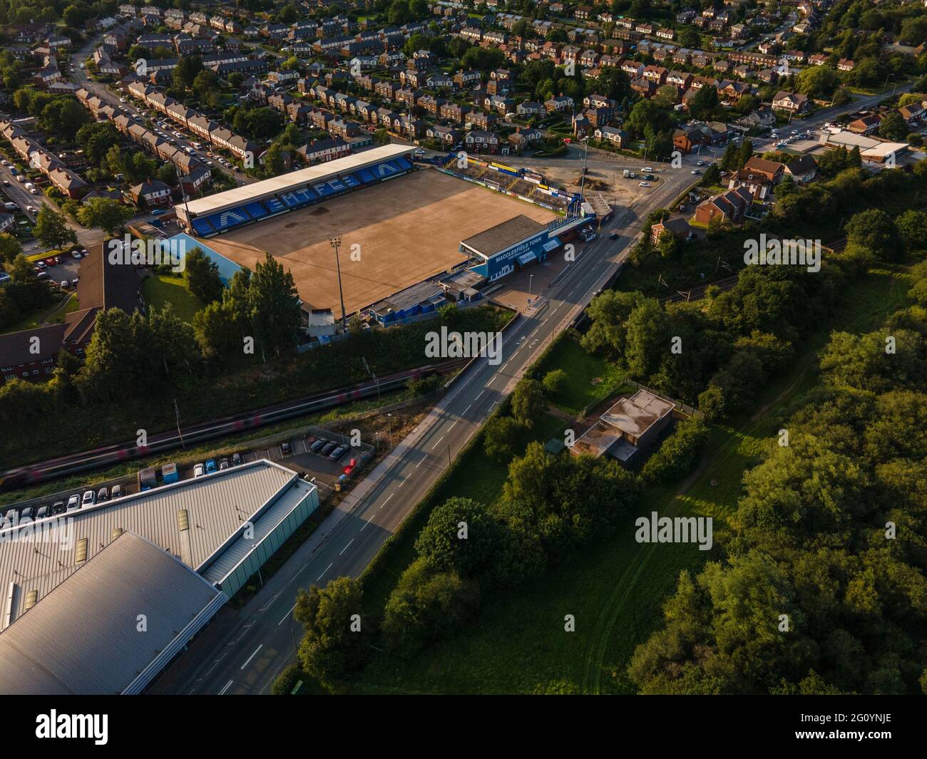 Aerial Photos of Macclesfield Town Football Club , MTFC was wound-up ...