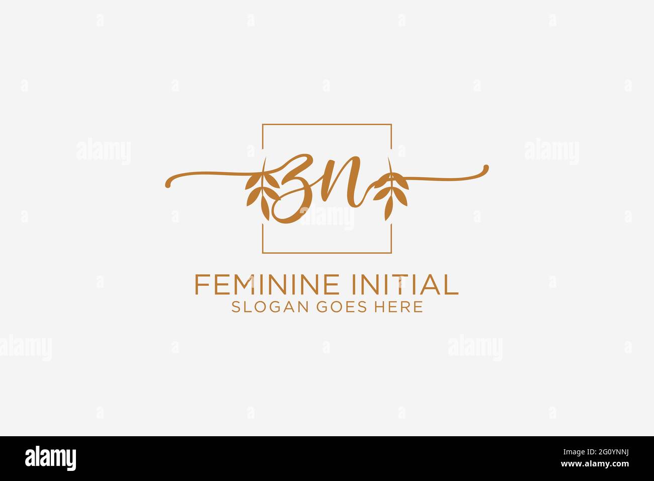 ZN beauty monogram and elegant logo design handwriting logo of initial signature, wedding ...