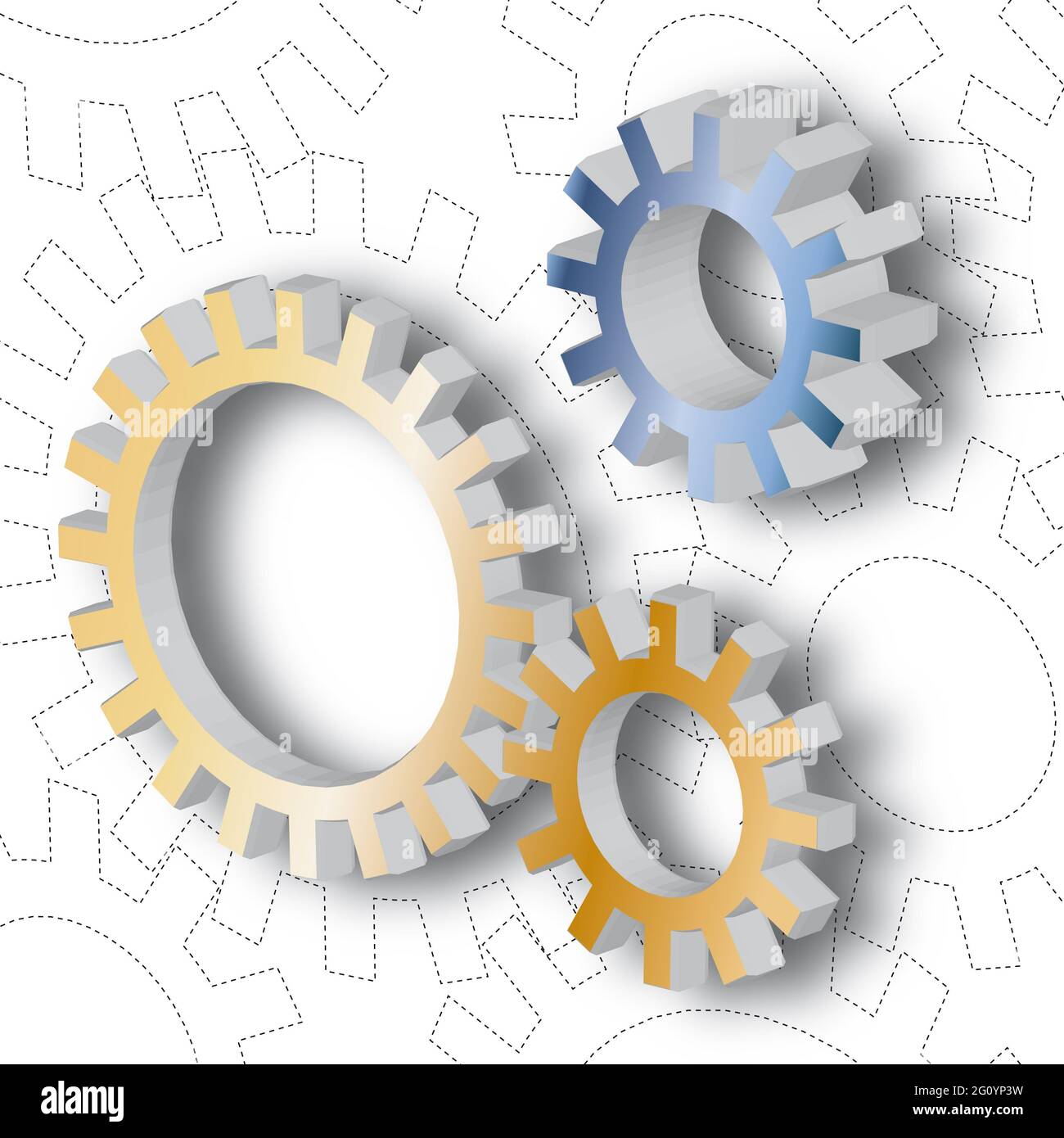 Mechanism of rotation Cut Out Stock Images & Pictures - Alamy