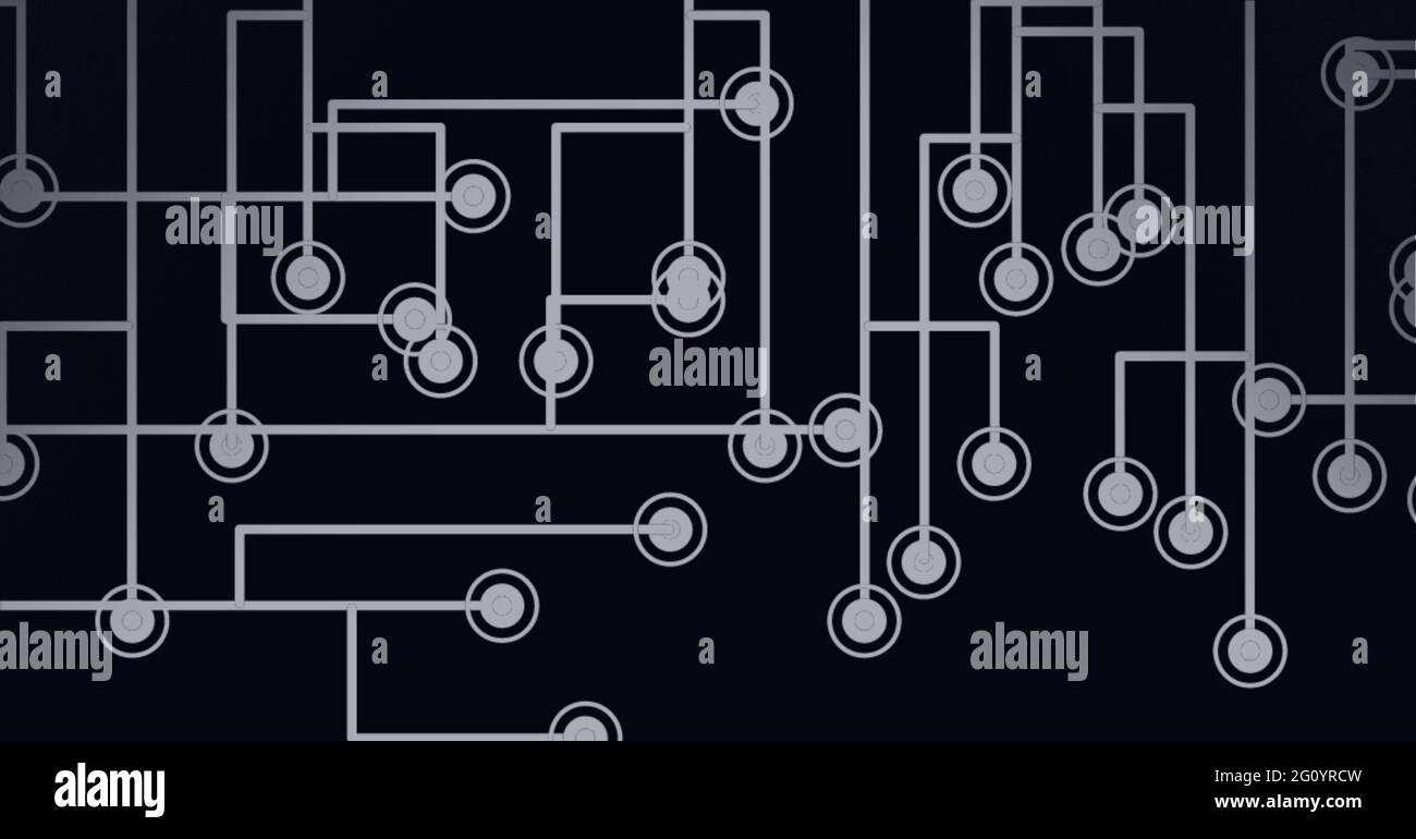 Animation black white globe network hi-res stock photography and images ...