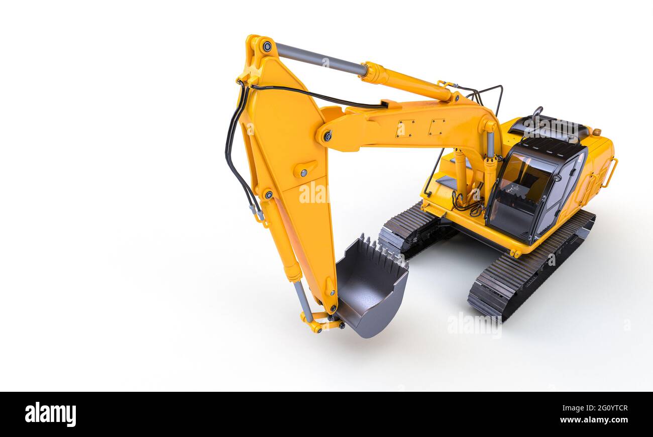 Excavator Cut Out Stock Images & Pictures - Alamy