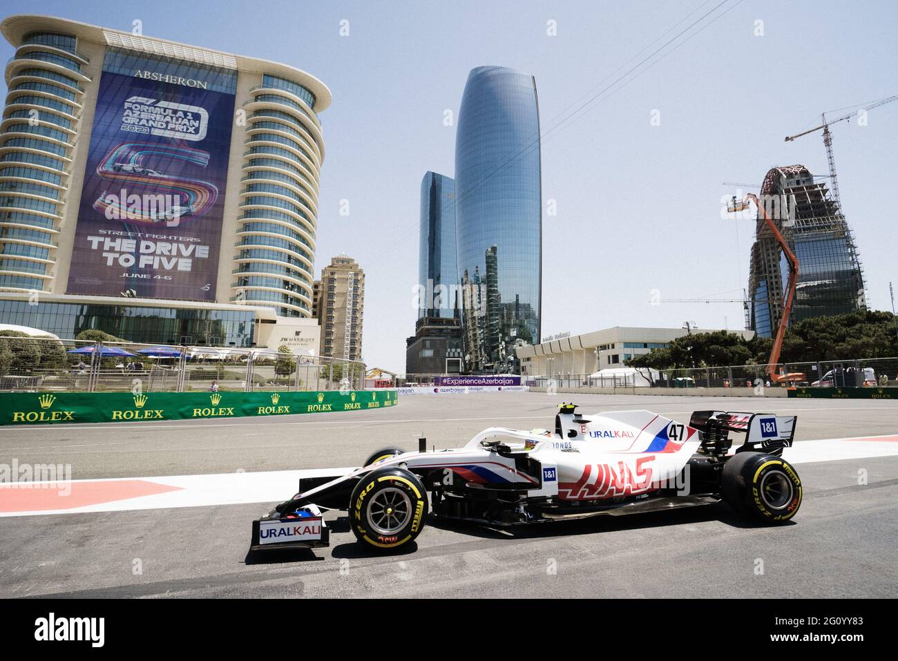 Mick Schumacher (GER) Haas VF-21. Azerbaijan Grand Prix, Friday 4th ...