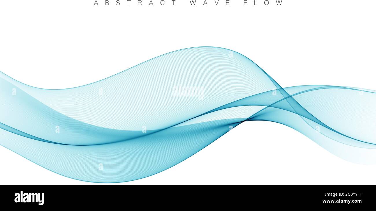 Abstract blue wave vector background Blue wave flow background Stock ...
