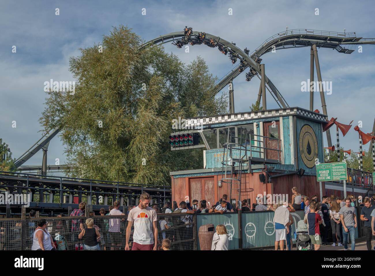 Stealth and The Swarm at Thorpe Park Amusement Park London England ...