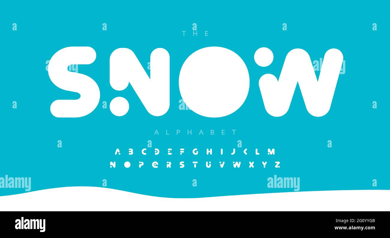 Round bold alphabet letter font. Modern logo typography. Heavy and fat ...