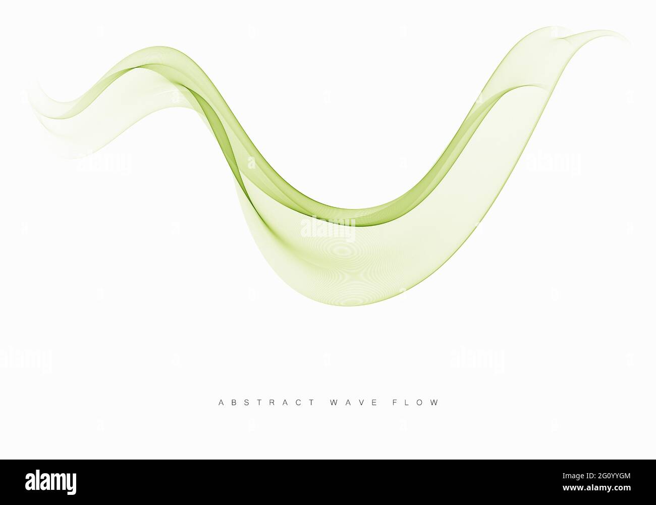 Abstract green wave vector background Green wave flow background Stock ...
