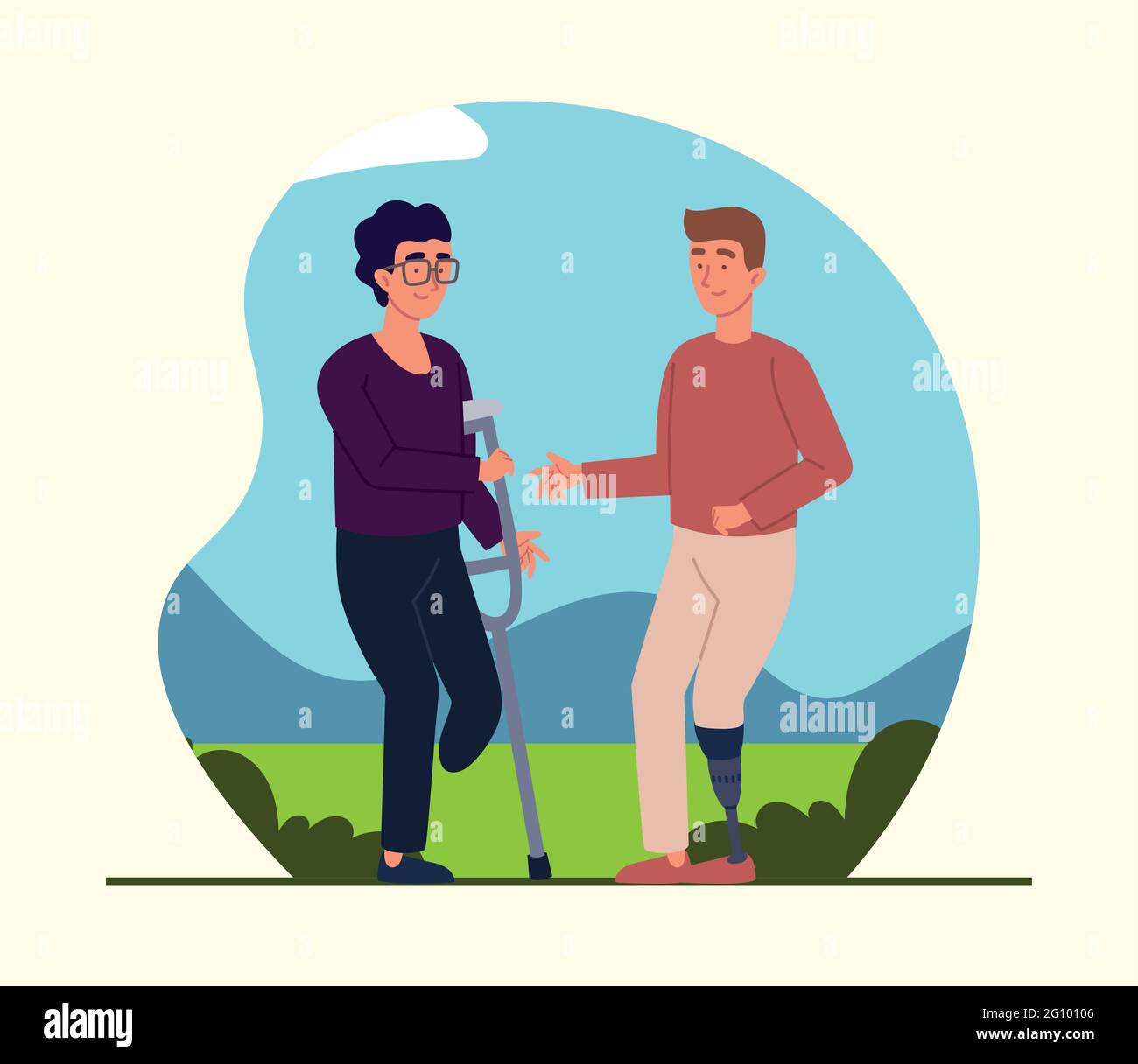 disabled boys character Stock Vector Image & Art - Alamy
