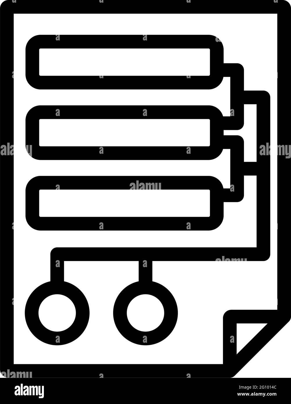 Code Map Icon. Editable Bold Outline Design. Vector Illustration Stock ...