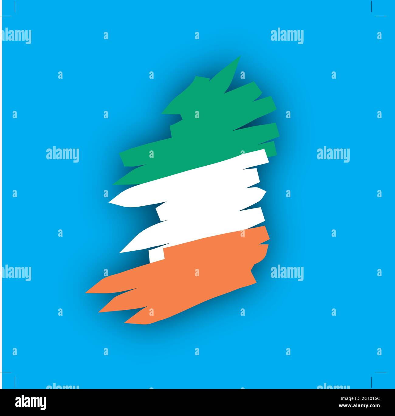 Vector illustration of Ireland, map and flag Stock Vector Image & Art ...