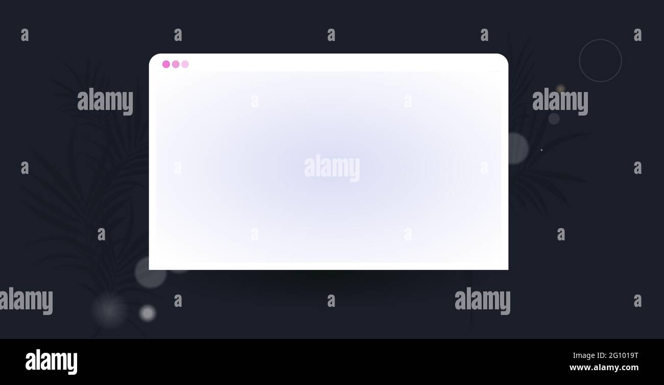 modern web browser window internet empty page ui template horizontal ...