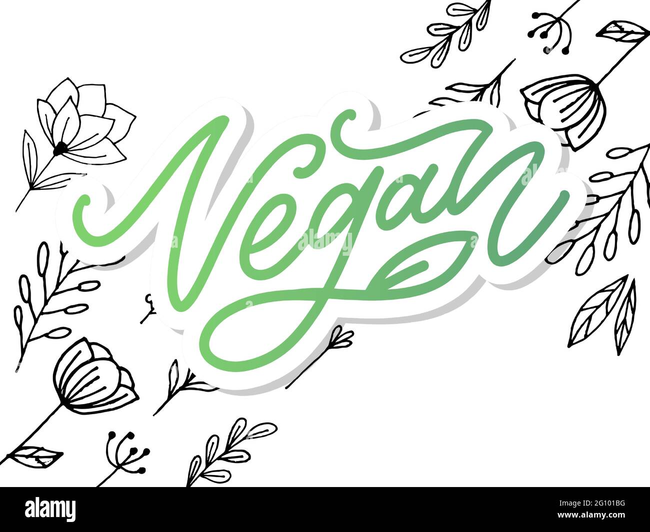 Vector illustration, food design. Handwritten lettering for restaurant ...