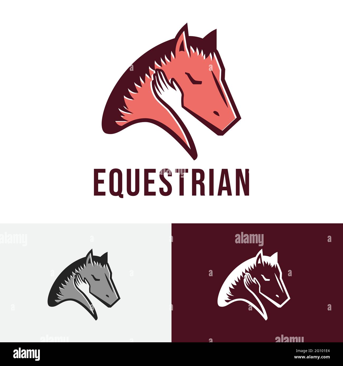 Horse stable drawing Stock Vector Images - Alamy