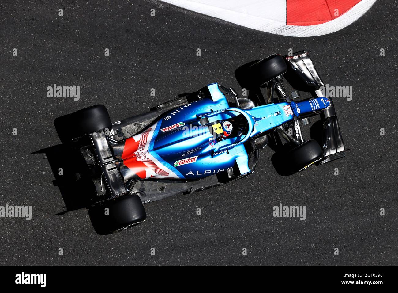 Esteban Ocon (FRA) Alpine F1 Team A521. Azerbaijan Grand Prix, Friday ...