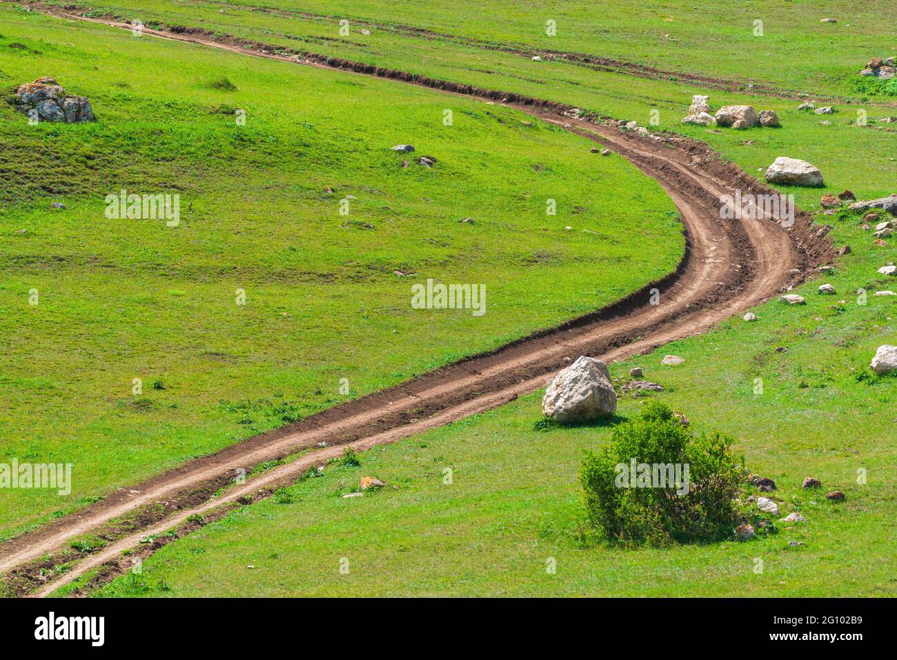 Rural country scene path winding hi-res stock photography and images ...
