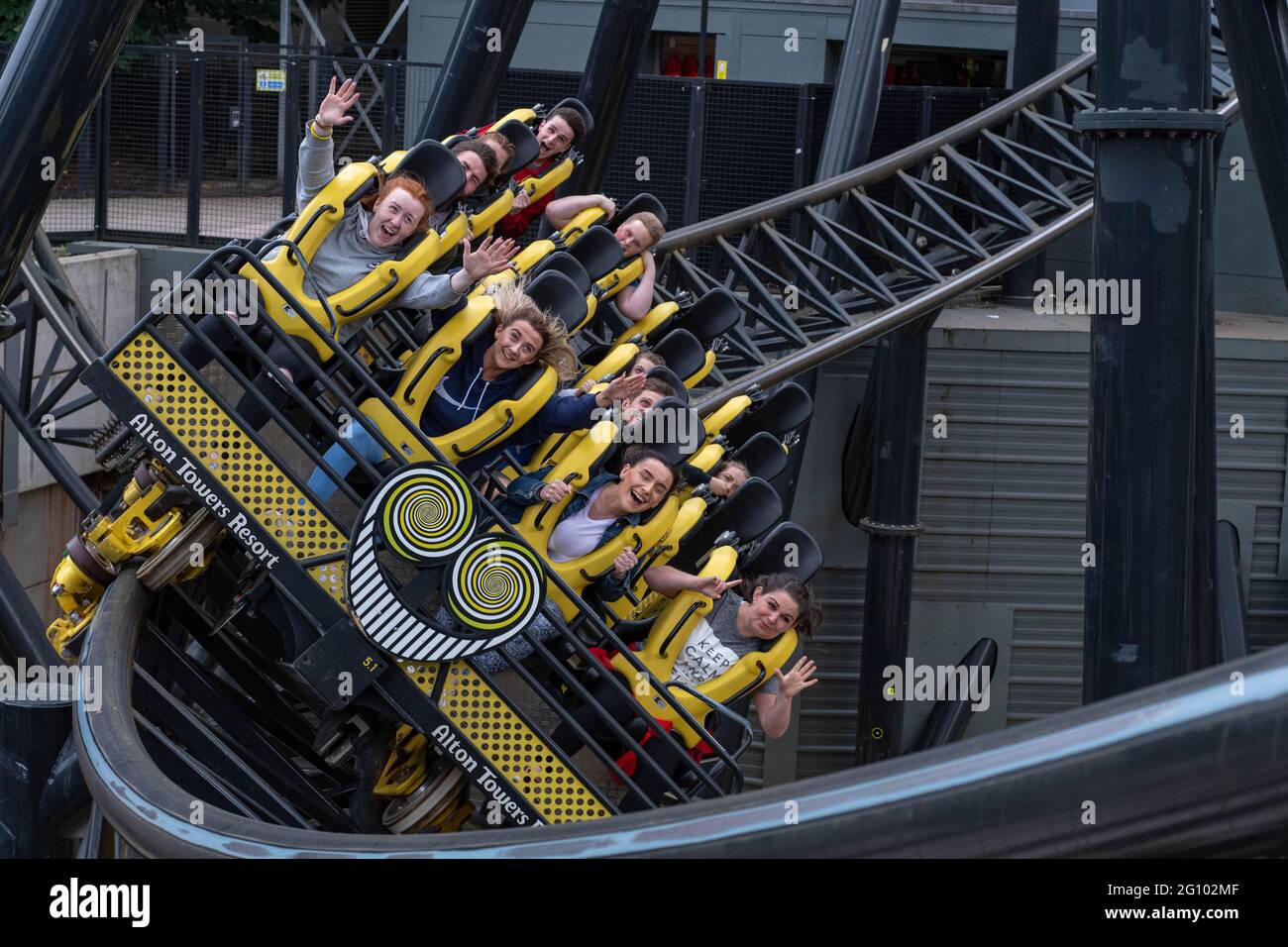 The Smiler Rollercoaster at Alton Towers, This was the area where 2 ...