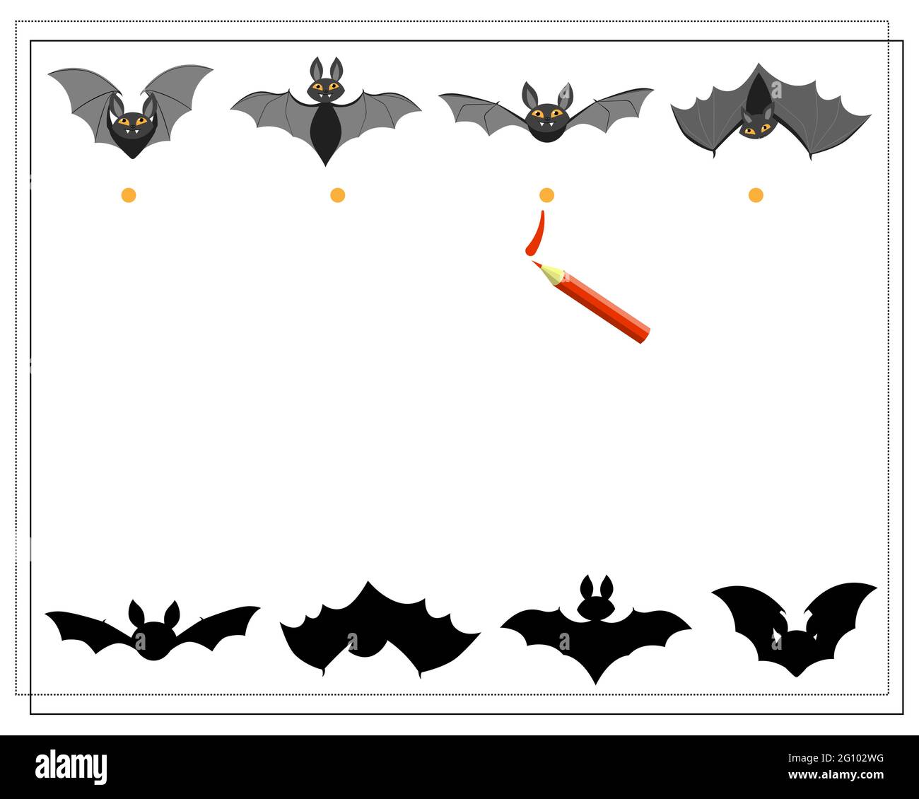 Halloween Bat Border