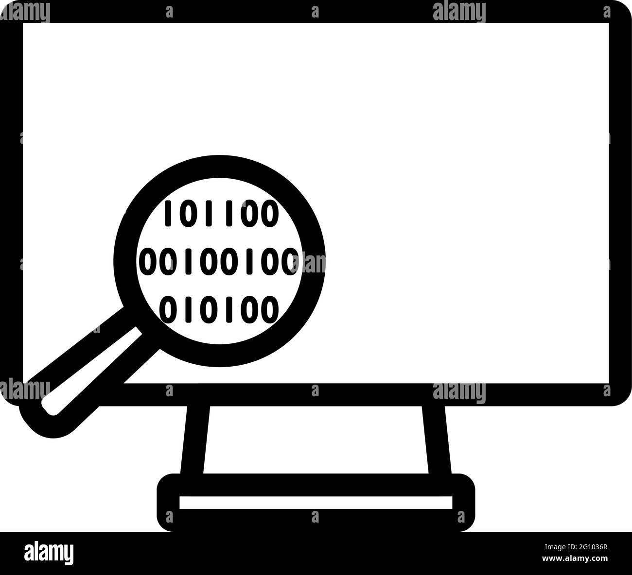 Data Analysing Icon. Editable Bold Outline Design. Vector Illustration ... Data Analysing Icon. Editable Bold Outline Design. Vector Illustration ...
