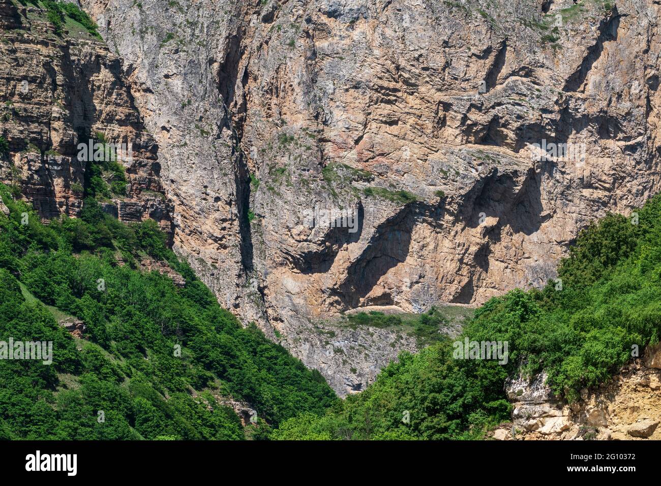 Rock layers in nature reserve Stock Photo - Alamy
