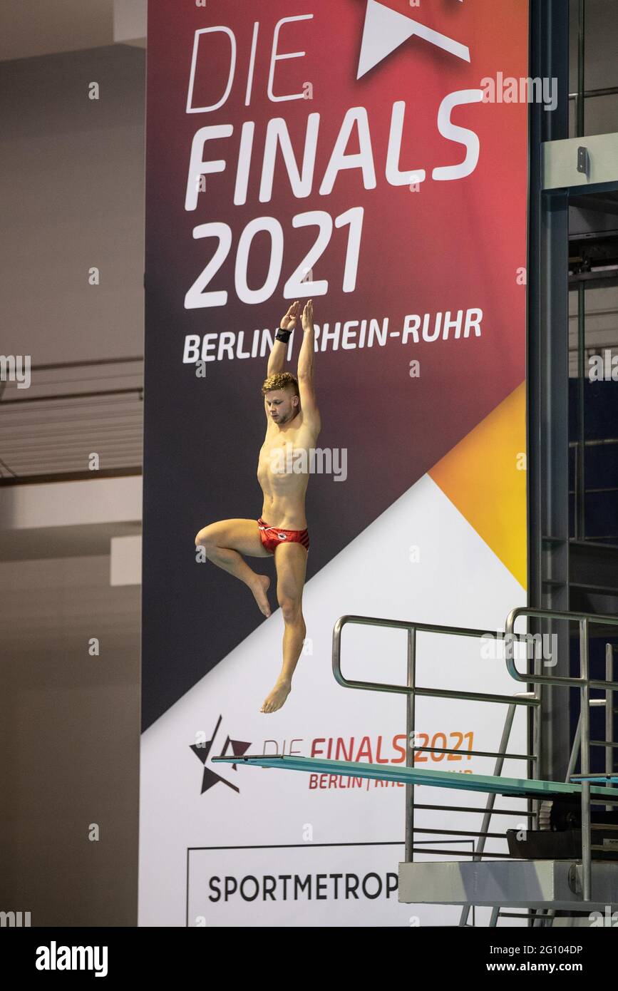 Berlin, Germany. 04th June, 2021. Water diving: German Championships ...