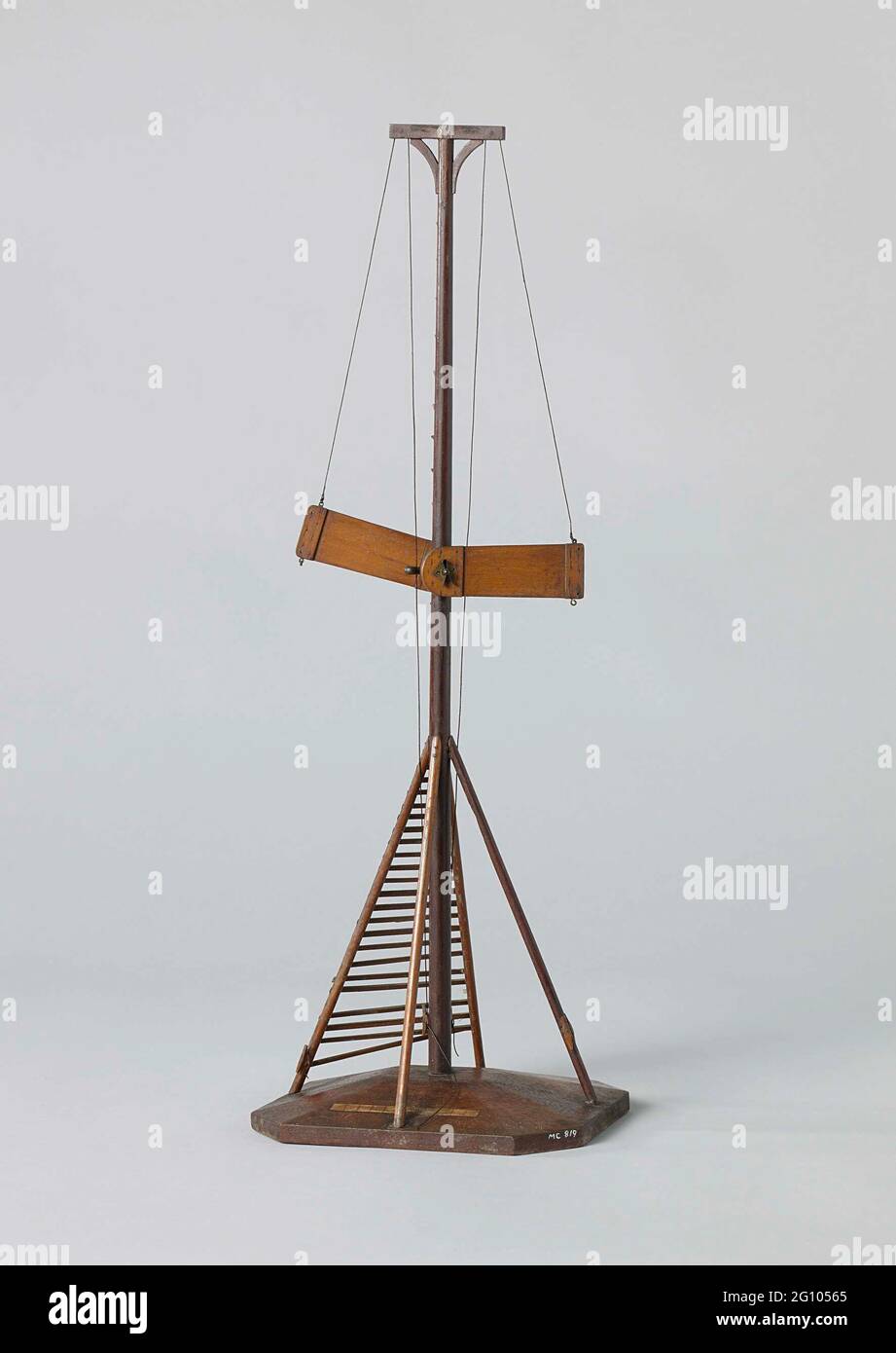 Model of an Optical Telegraph. Model of an optical telegraph on base ...