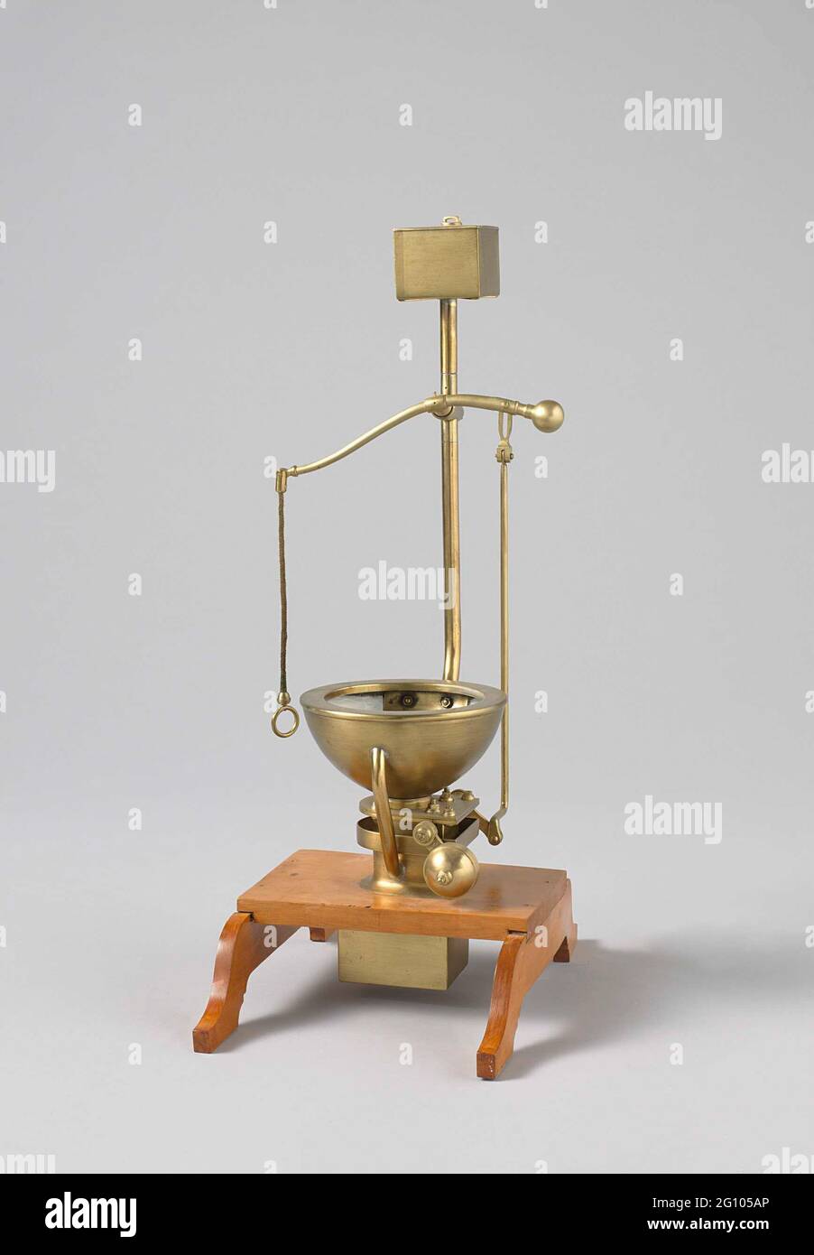 Model or a Ship's toilet. Shiped toilet with cistern, on a standard ...