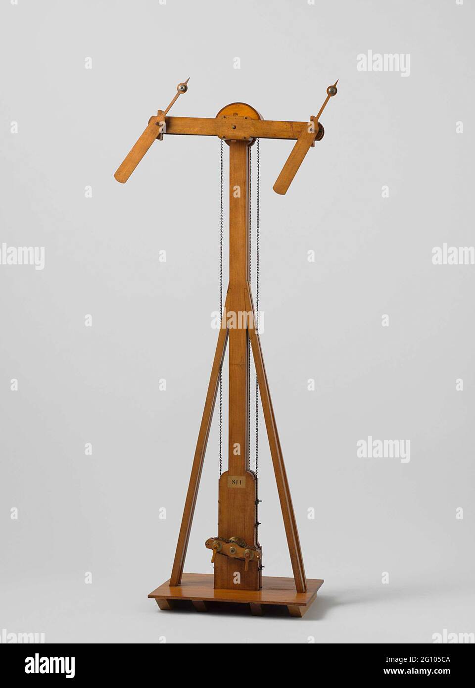 Model of an Optical Telegraph. Model of an optical telegraph, on a base ...