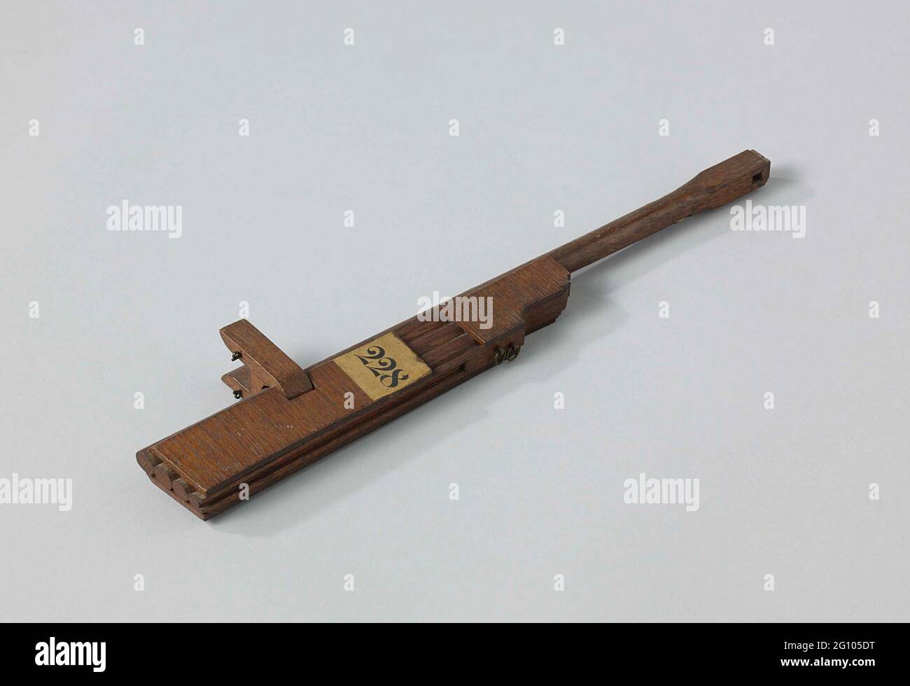 Model or a jury rudder. Model of a slurry with stem as king, the leaf ...