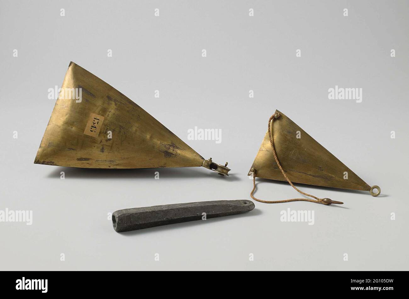 Sounding Log. The lead is hexagonal with a hollow bottom and an eye on ...