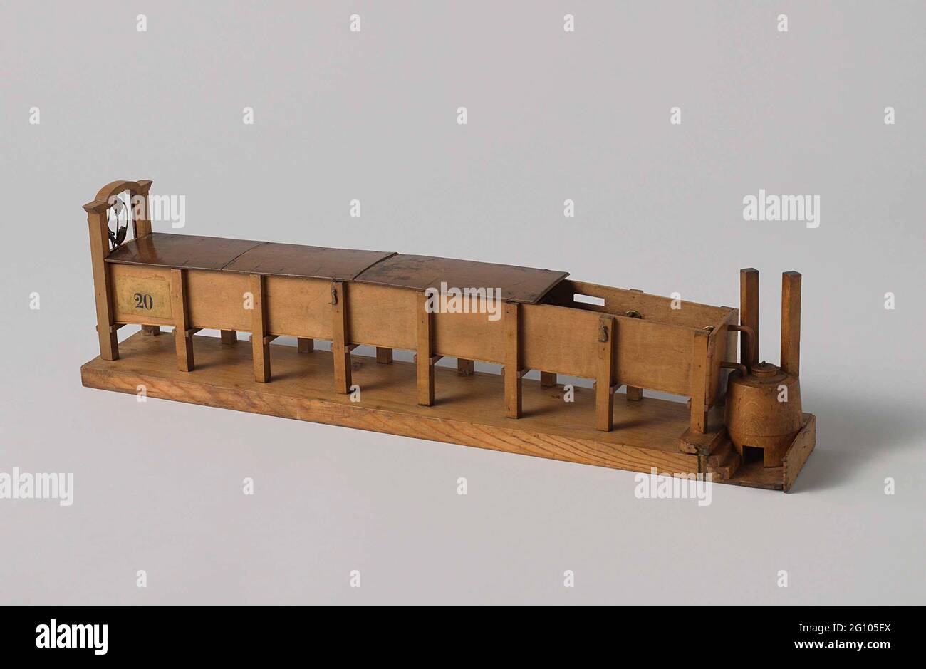 Model of A Wood Kiln. Model of a wood stove or steam box with double ...
