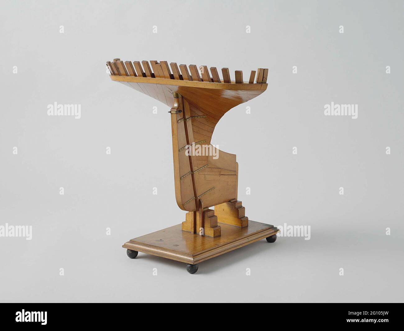 Model of a Ship's Stern and Rudder Stock Photo - Alamy