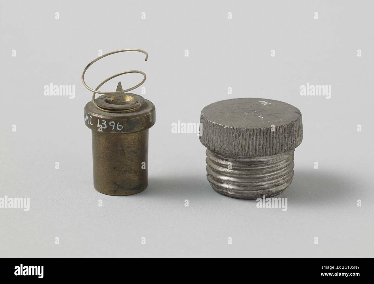 Percussion Fuse for a 12-cm Breech-Loading Gun. Two parts of a ...