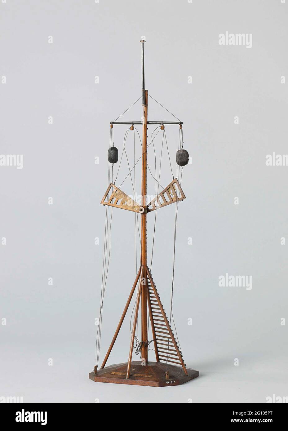 Model of a Batavian Coastal Telegraph. Model of an optical telegraph on ...