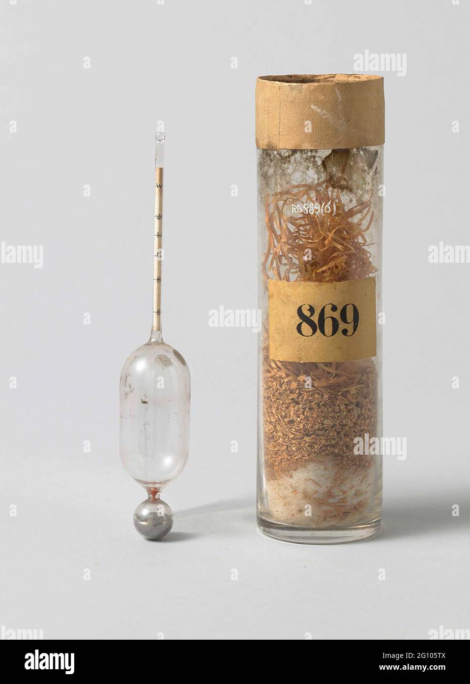 Hydrometer. Moisture grower for determining the specific weight of ...