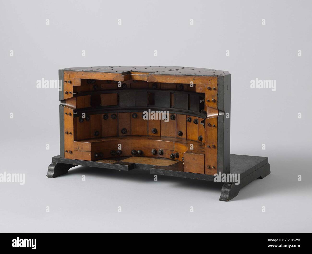 Model of a Section of an Armored Turret. Semi-model of a fourteen-sided ...